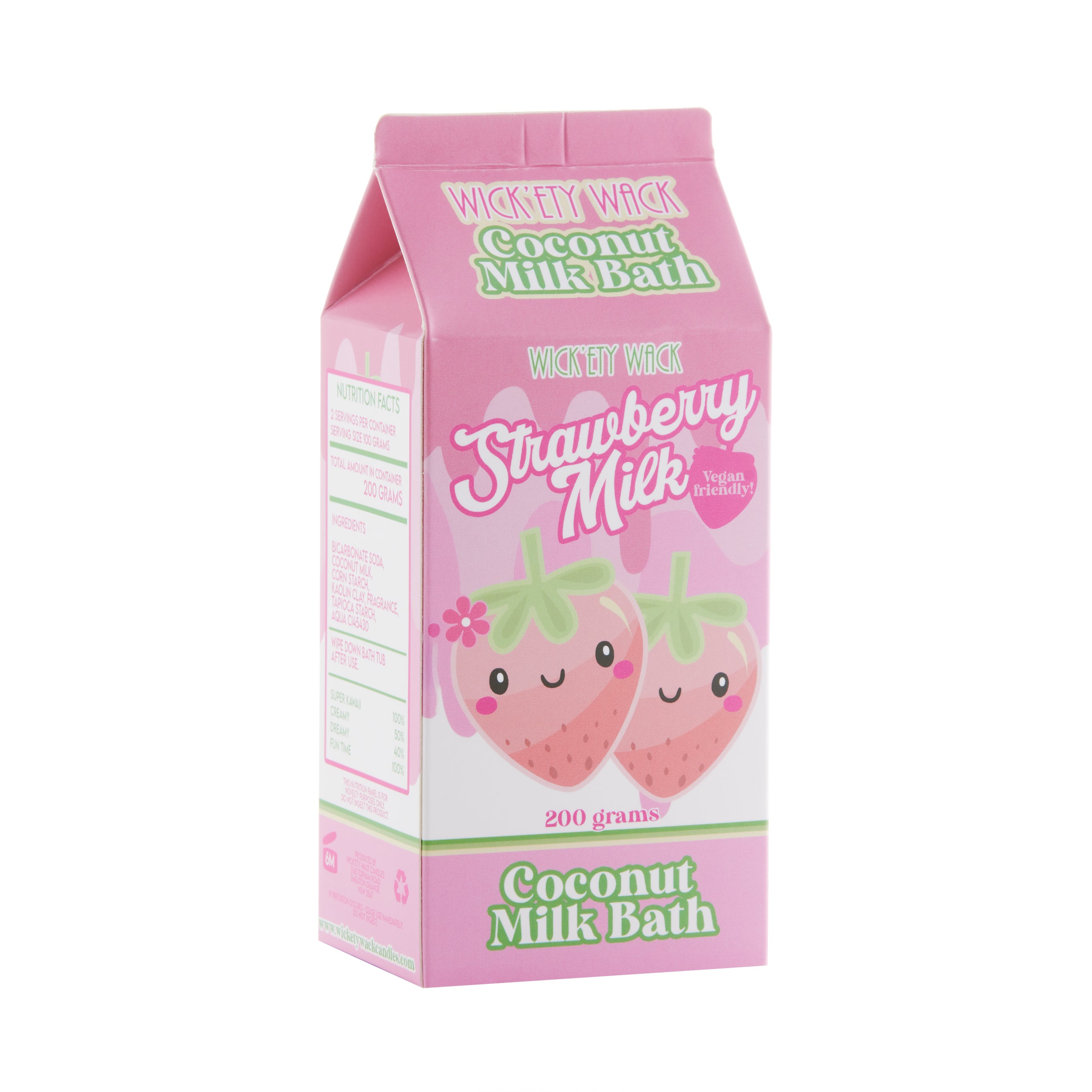 Strawberry Bath Milk – Wick'ety Wack Candles